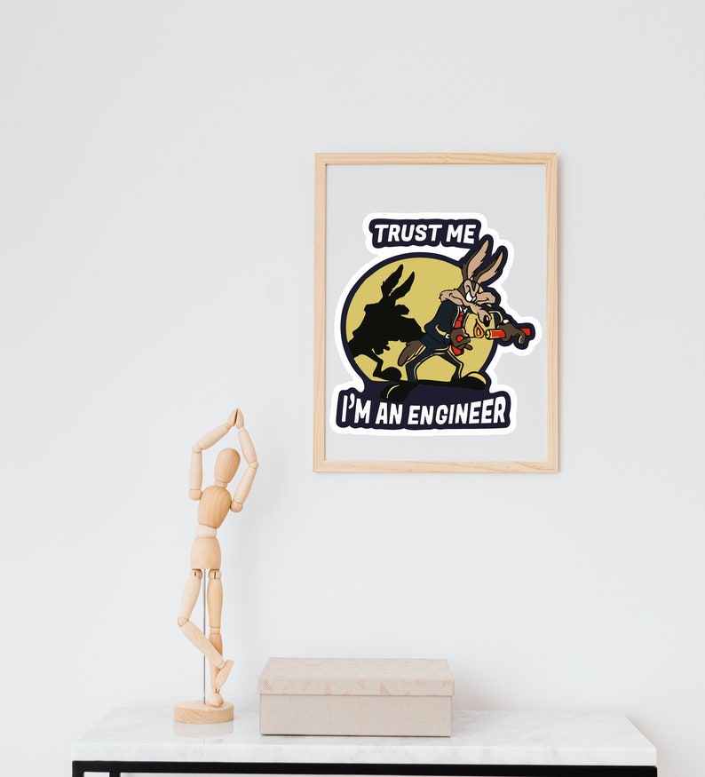 Engineer Sticker Cut Svg Dxf File Wall Sticker Pdf Silhouette Template ...