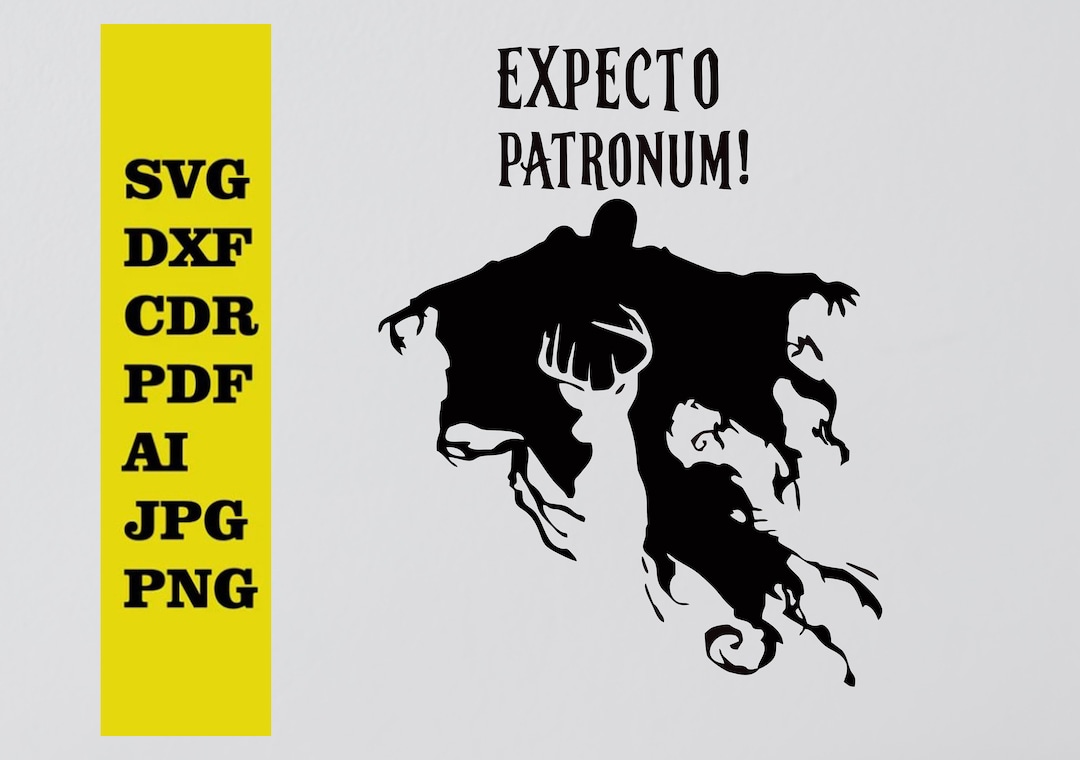 Wizard Cut Svg Dxf File Wall Sticker Pdf Silhouette Template Cnc ...