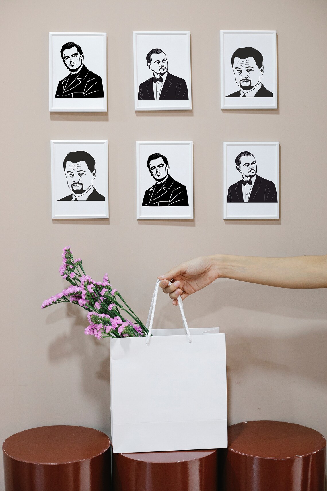 Leonardo Dicaprio 3 Different Cut Svg Dxf File Wall Sticker Pdf ...