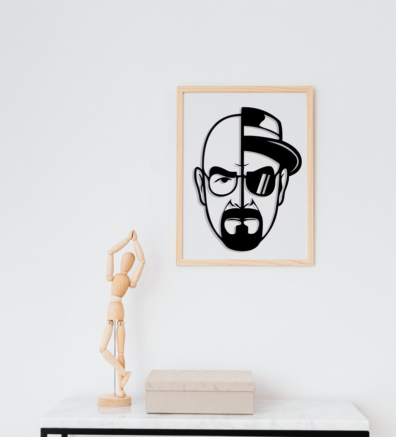 Breaking Bad Cut Svg Dxf File Wall Sticker Pdf Silhouette - Etsy