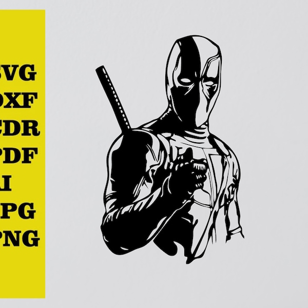 Laser Cut Deadpool - Etsy