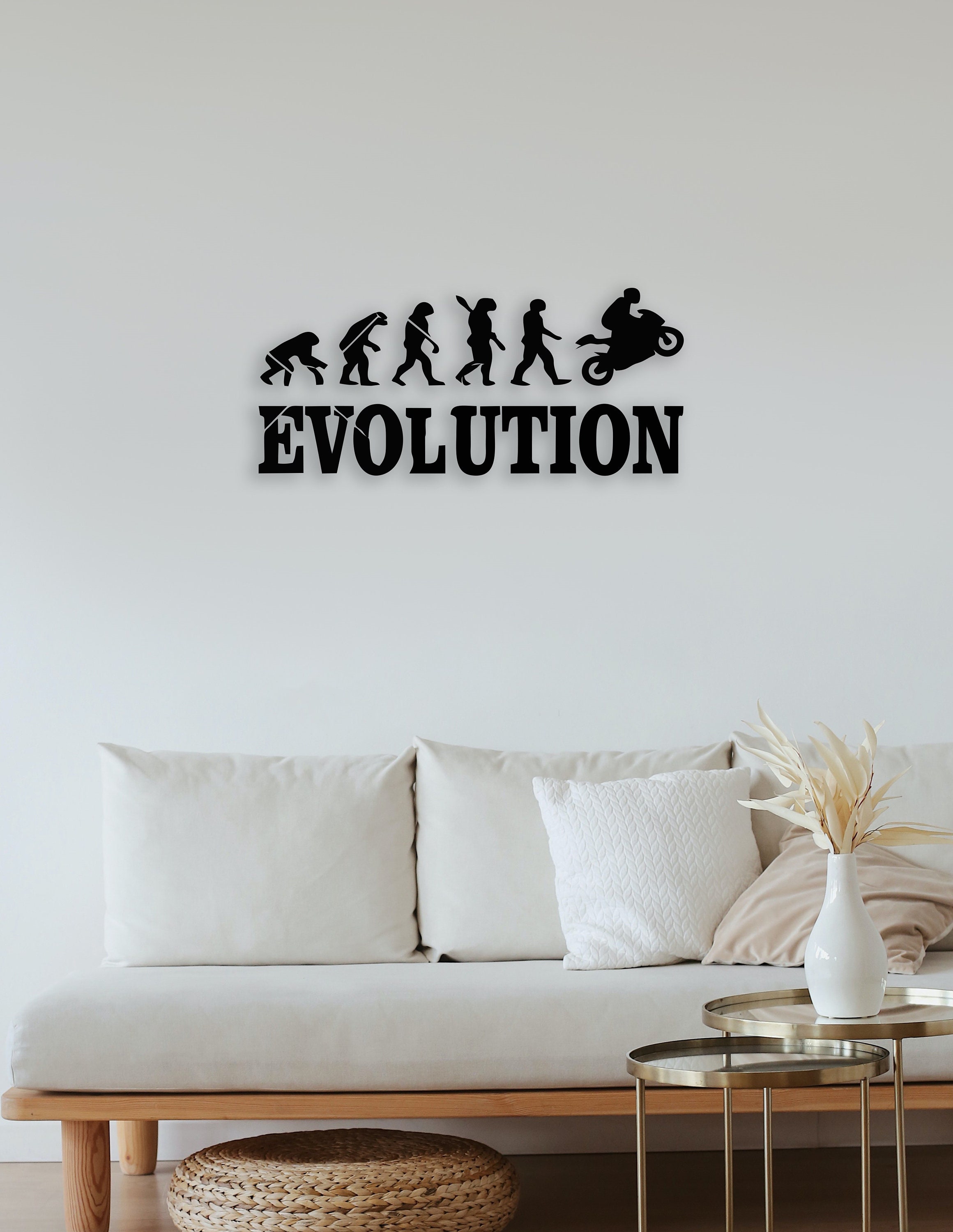 Motorcycle Evolotion Cut Svg Dxf File Wall Sticker Pdf Silhouette ...