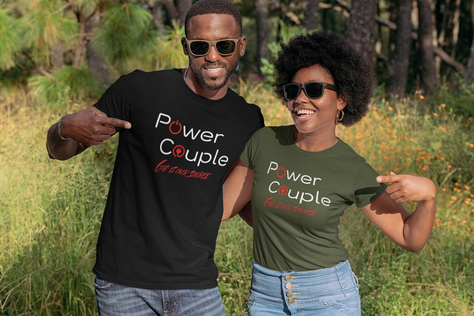 Power Couple God is the Source Tee, Power Couple Shirt, Matching Shirt ...