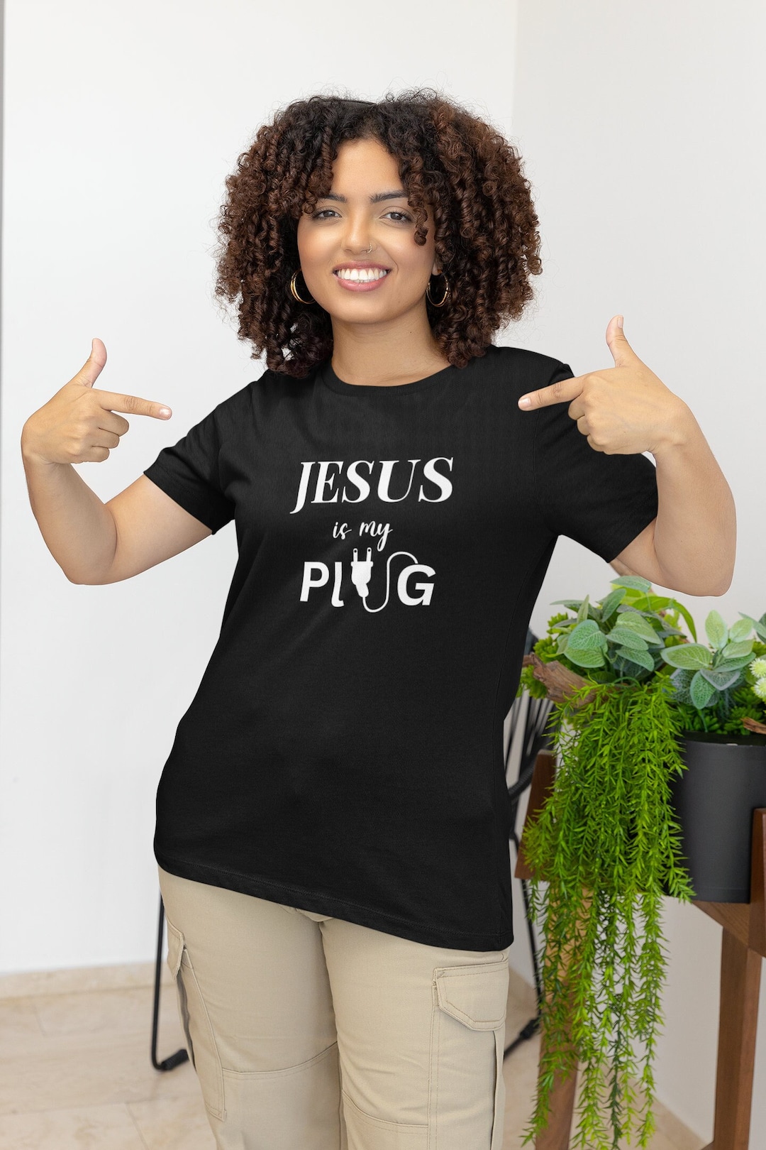 Jesus is My Plug Shirt, Christian Shirt, Jesus Shirt, Shirt for ...