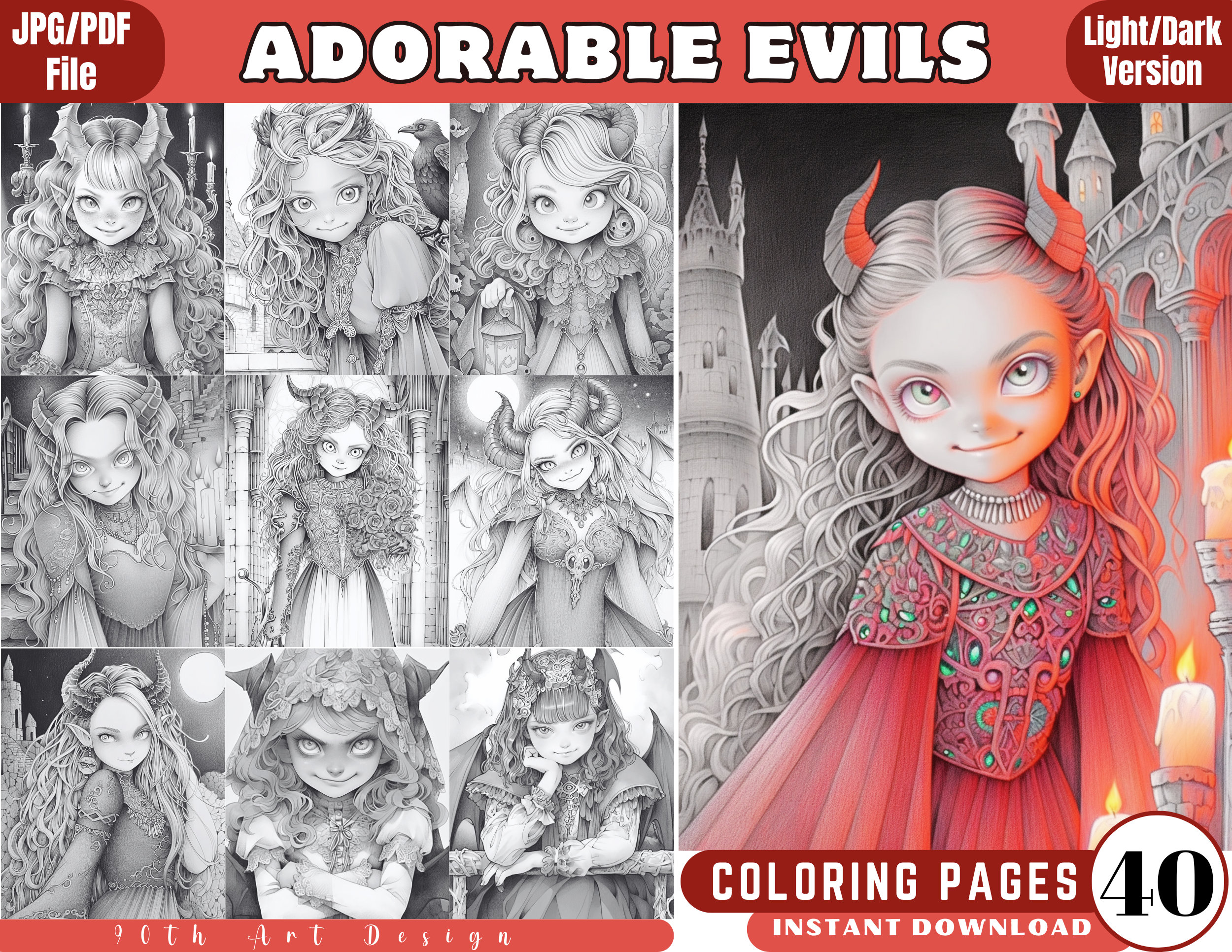 Evil Coloring Pages For Adults