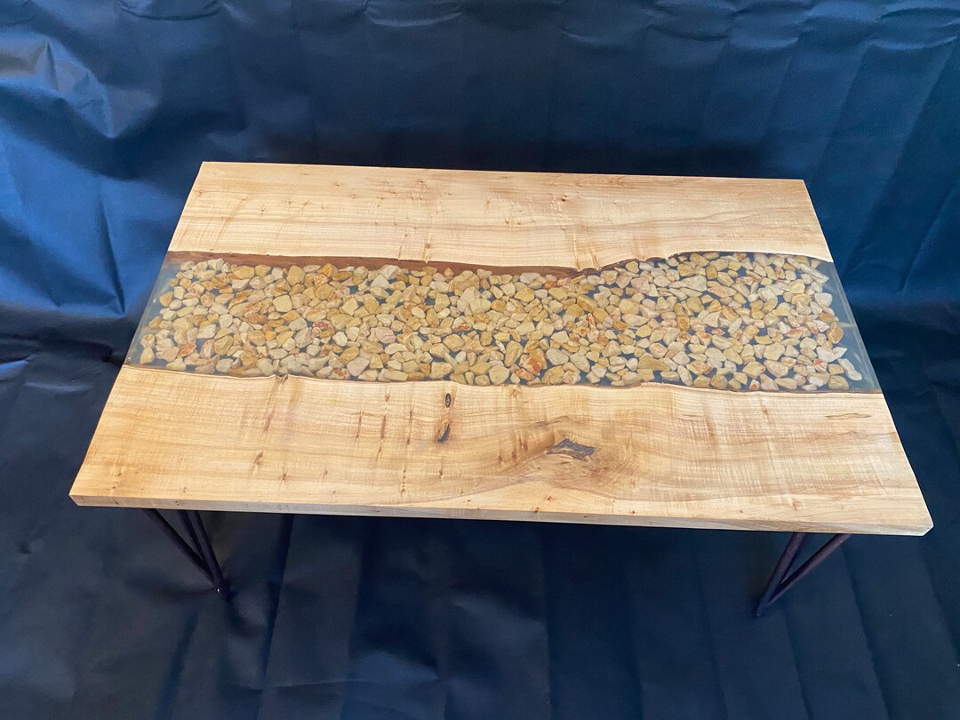 Live Edge Resin River Coffee Table - Etsy