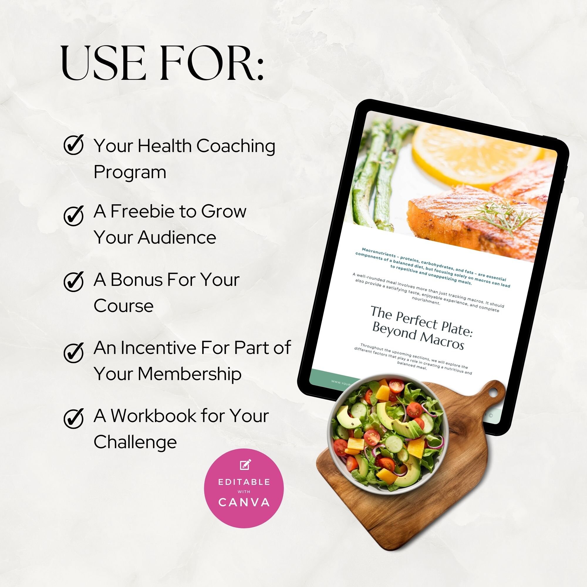 Health Coaching Program Template Nutrition Coach - Etsy