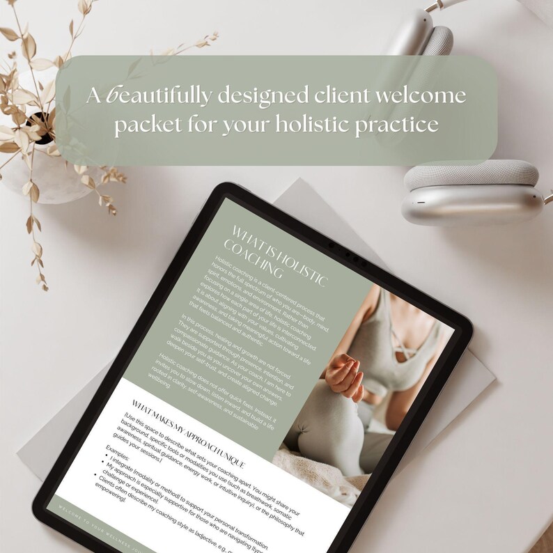 Holistic Coach Welcome Packet, Client Onboarding Guide, Wellness ...