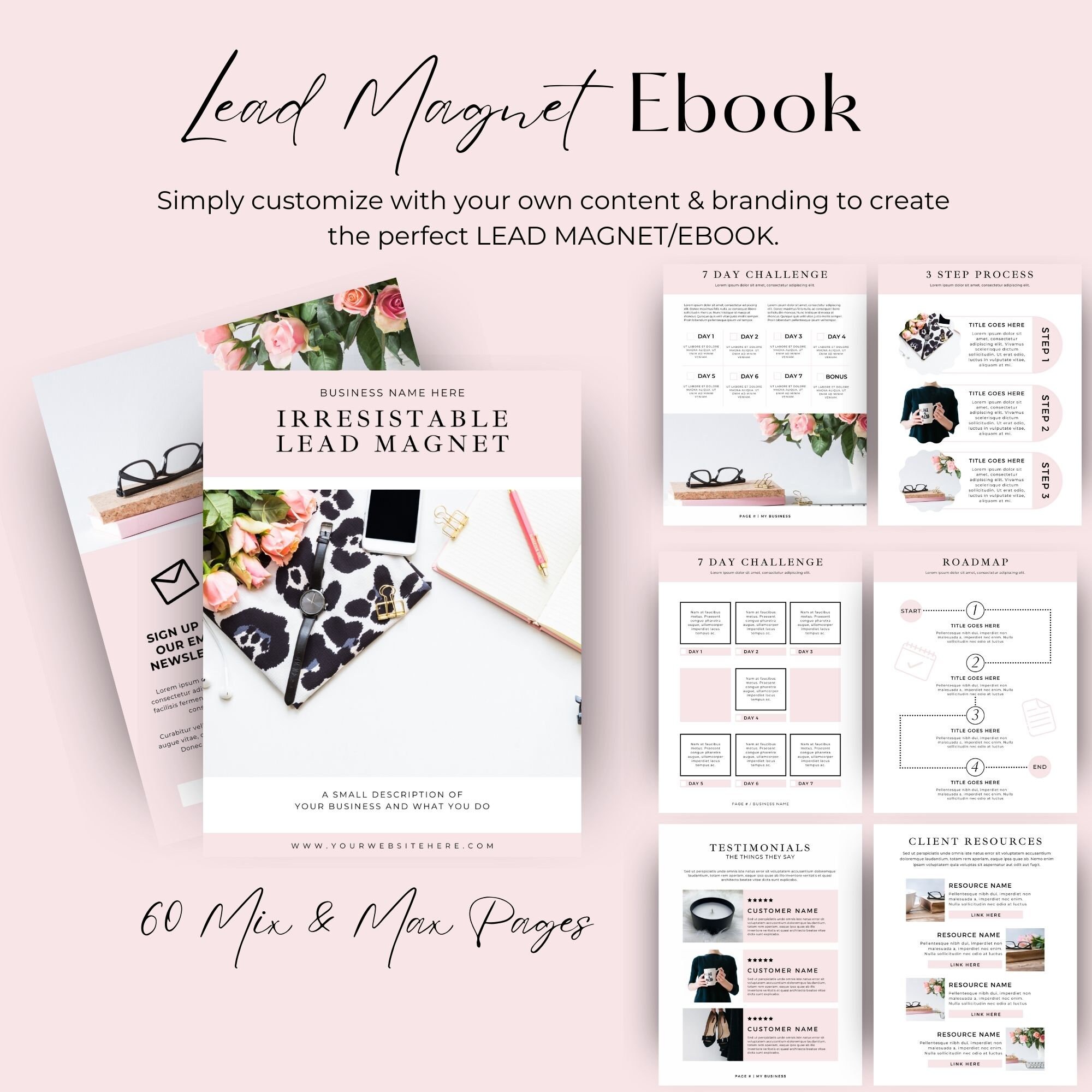 Course Creator Template Bundle, Online Course Canva Templates Bundle ...