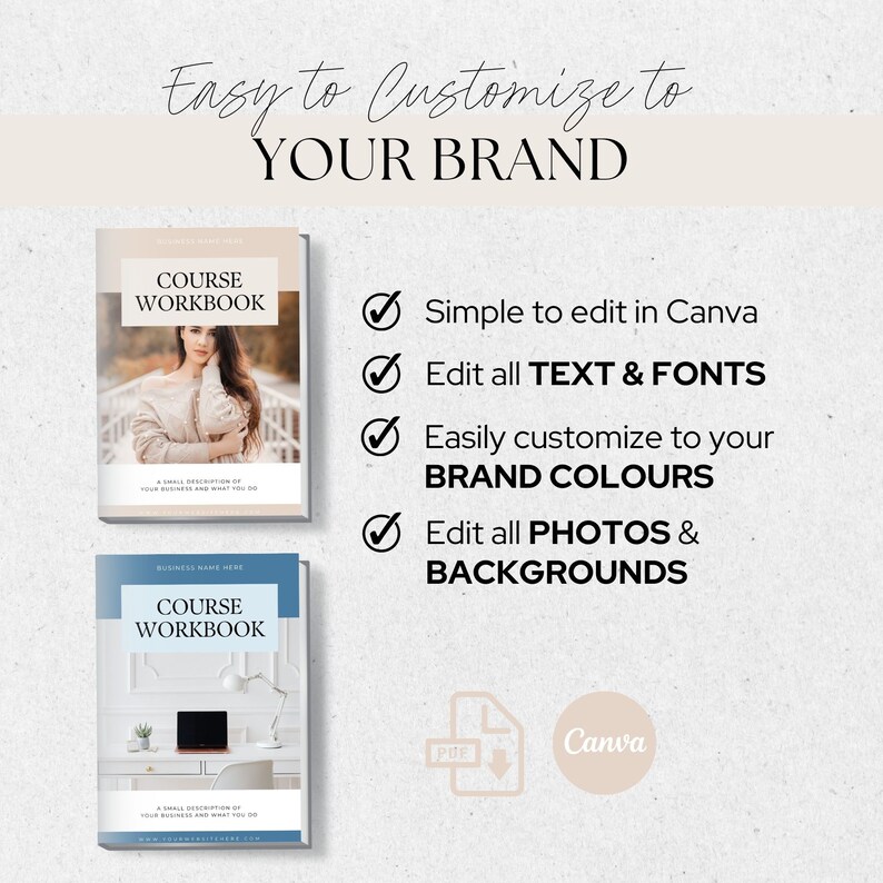 Online Course Slide Deck Template, Ebook and Workbook, Webinar Slides ...