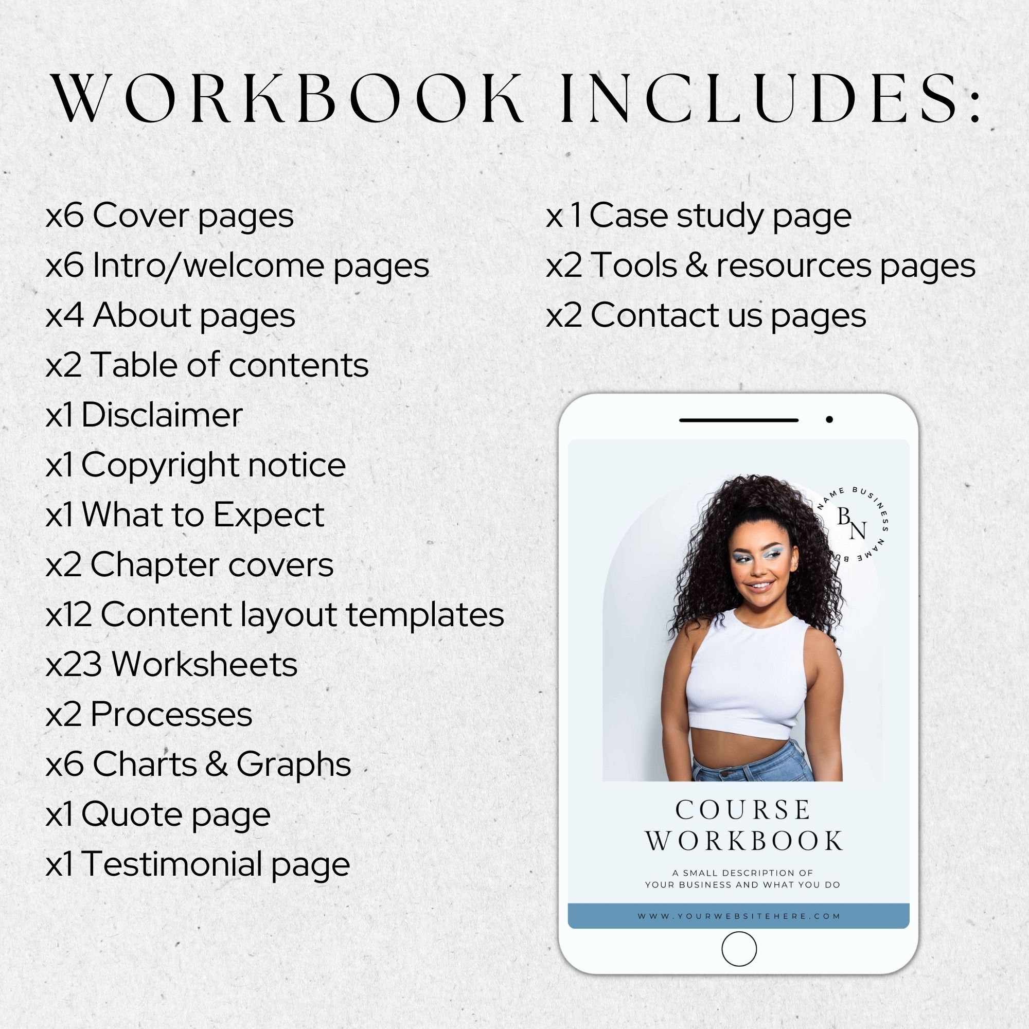 Online Course Slide Deck Template, Ebook and Workbook, Webinar Slides ...