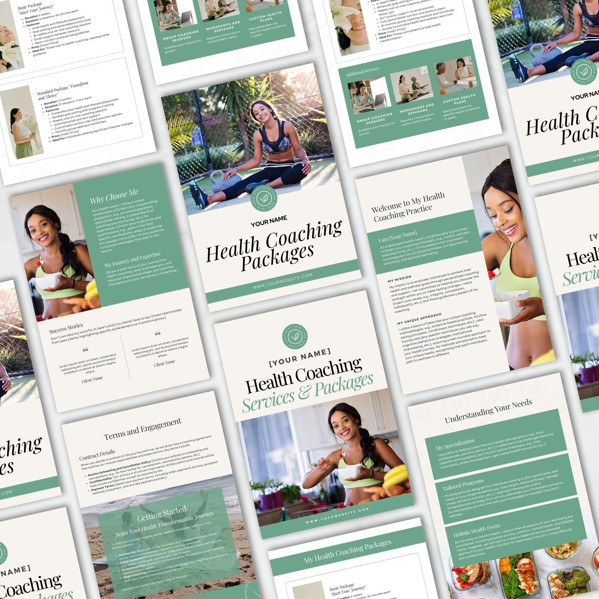 Health Coaching Package, Services and Pricing Guide, Client Onboarding ...