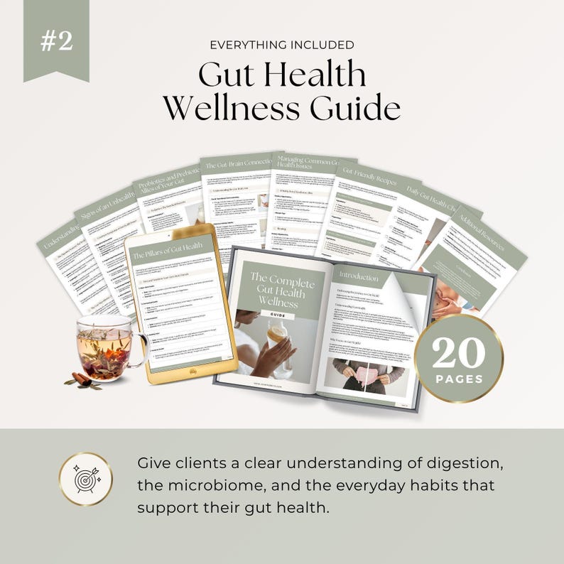 Gut Health Coach Bundle | Holistic Nutrition Coaching Templates, Done ...