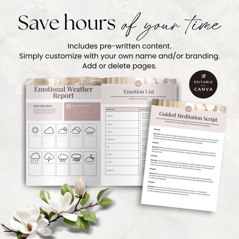 Emotional Intelligence Coaching Worksheet, Emotion List, Guided ...