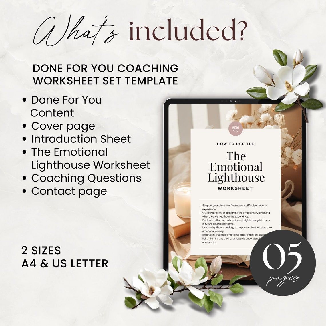 Emotional Intelligence Worksheet Template, Life Coach Content, Coaching ...