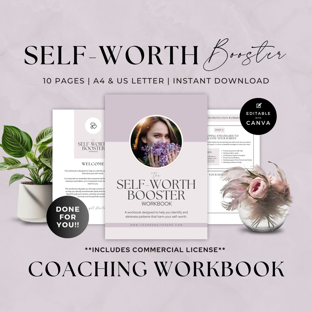 Life Coach Workbook, Coaching Worksheet Template Canva, Done for You ...