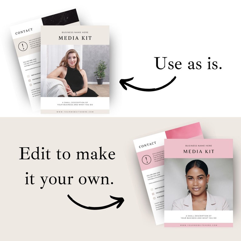 Influencer Media Kit, Media Press Kit, Rate Sheet for Influencers ...