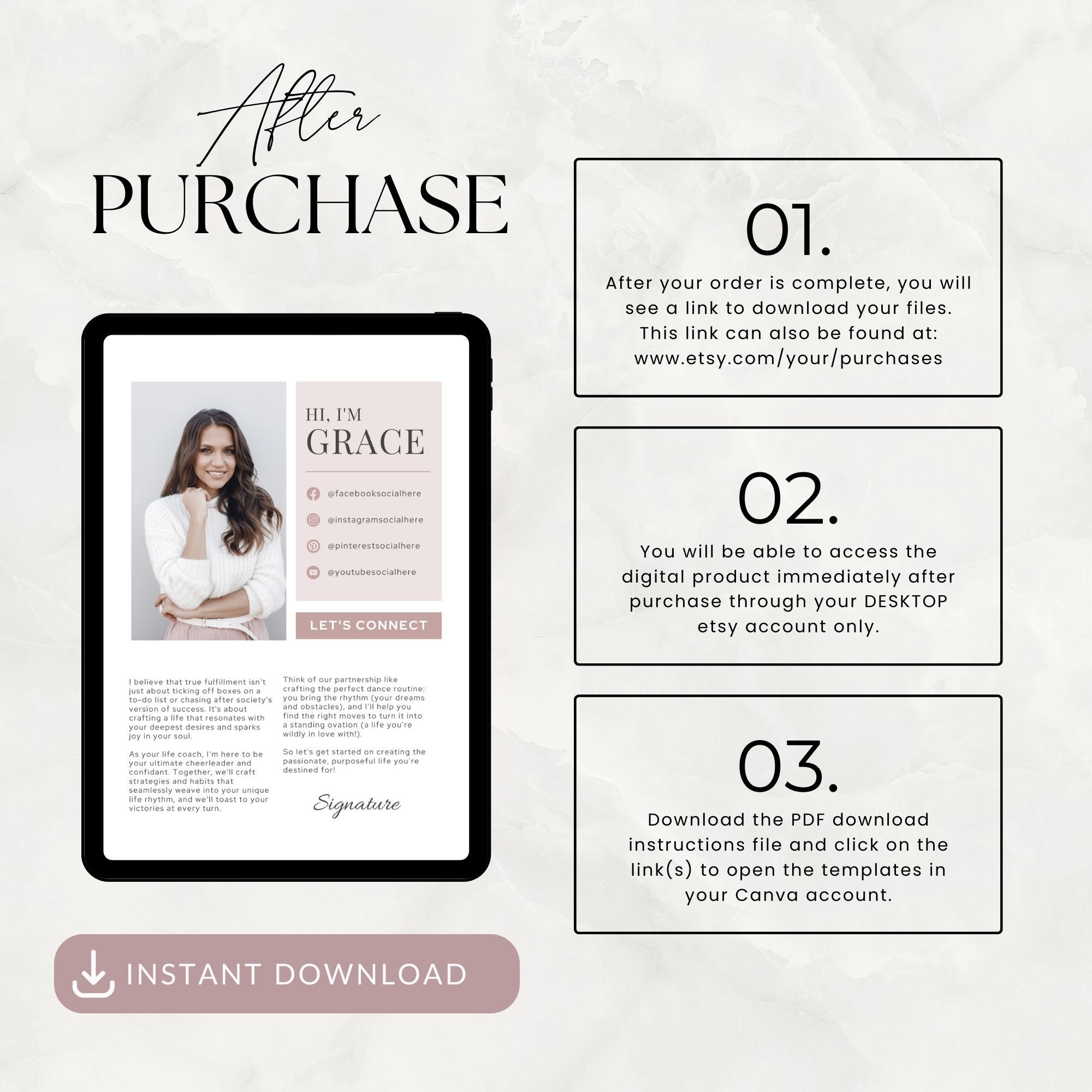 Coaching Worksheet Template, Life Coach Workbook, Self Discovery ...