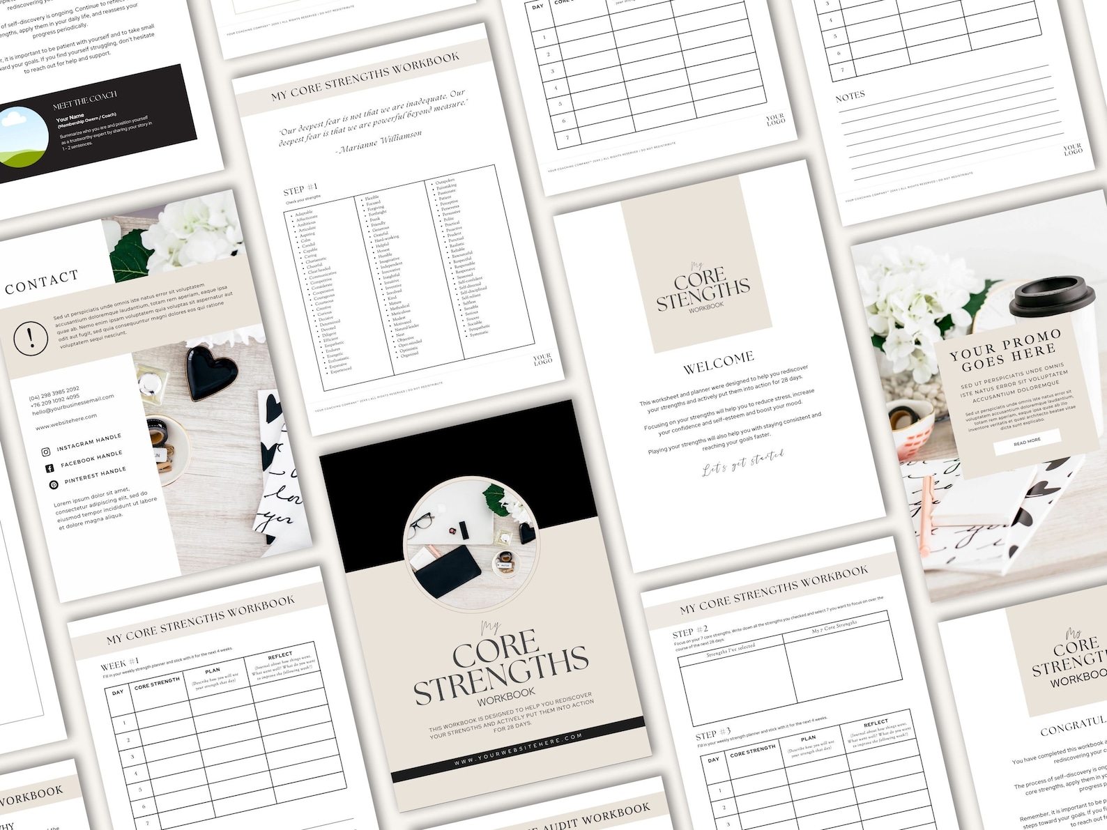 Coaching Worksheets, Client Strengths Assessment Tool, Done for You ...