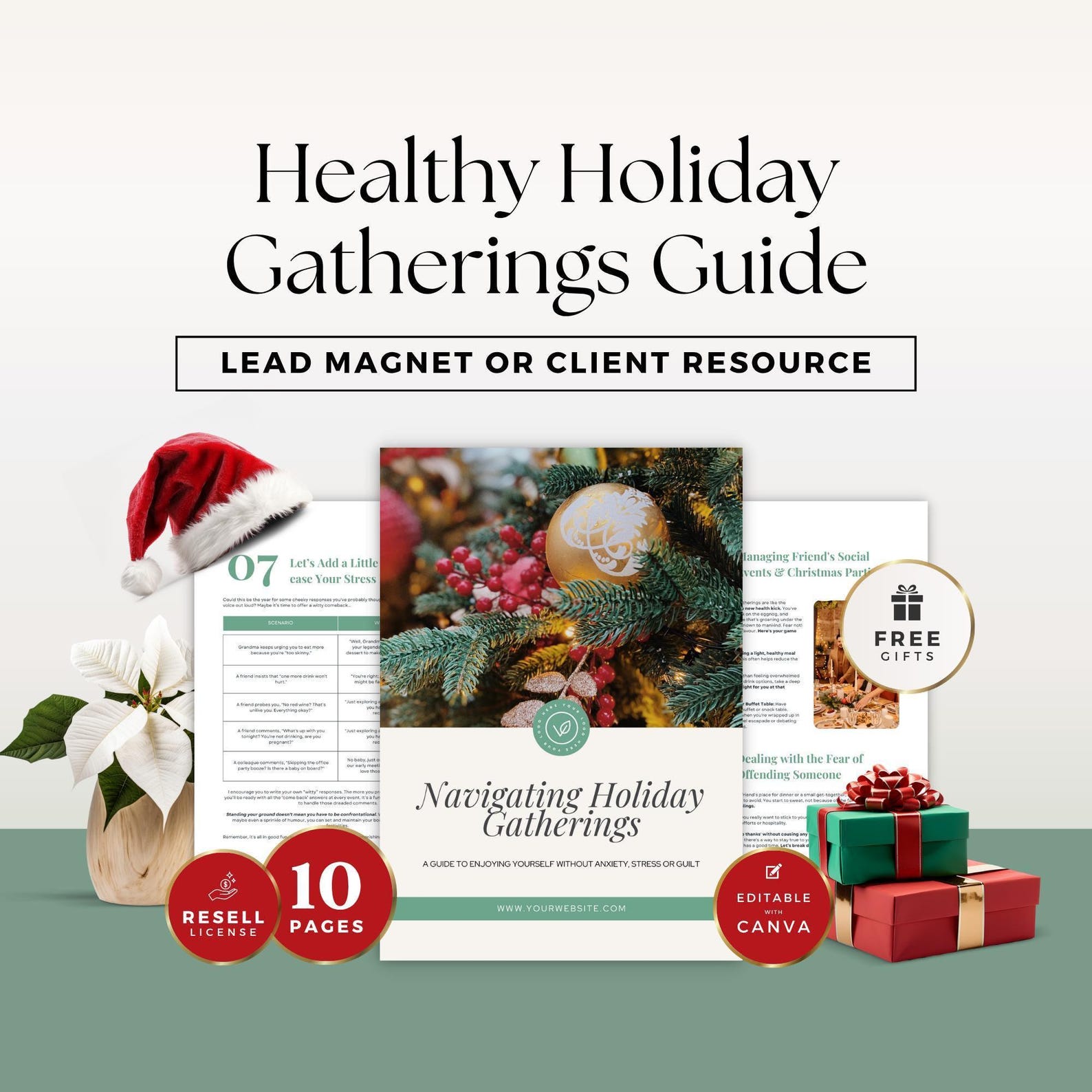 Healthy Holiday Gatherings Guide, Nutrition Coaching Ebook, Health ...