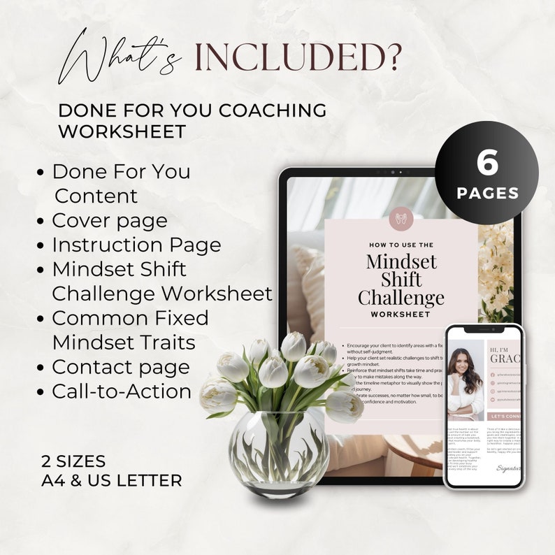 Done for You Coaching Worksheet Template, Life Coach Workbook, Client ...