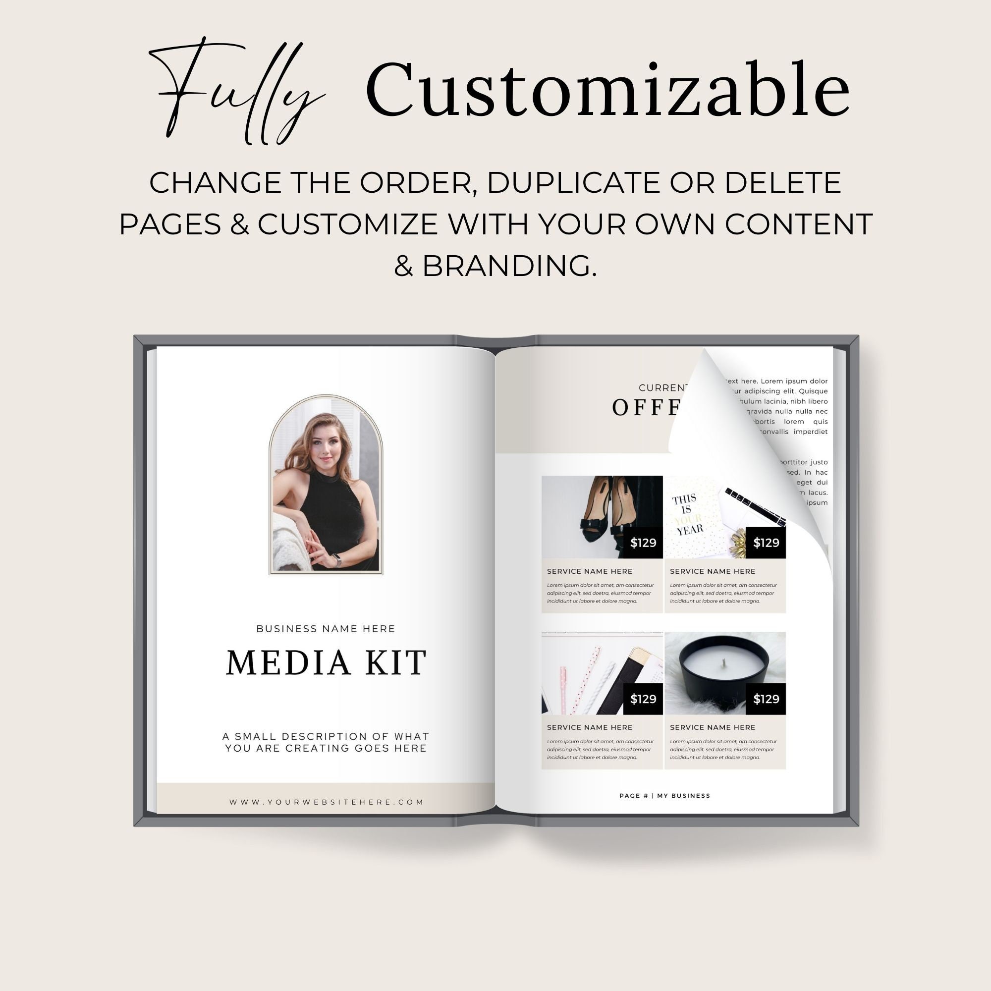 Influencer Media Kit, Media Press Kit, Rate Sheet for Influencers, Blogger Media Kit, Instagram ...