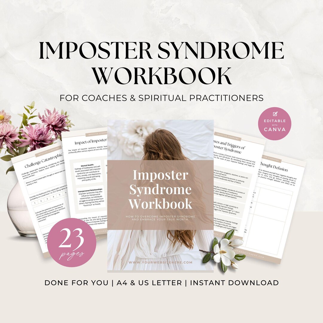 Imposter Syndrome Workbook, Life Coaching Lead Magnet, Personal ...
