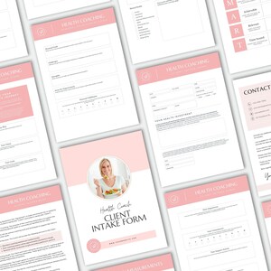 Health Coach Intake Form, Client Questionnaire, Consultation, Welcome ...