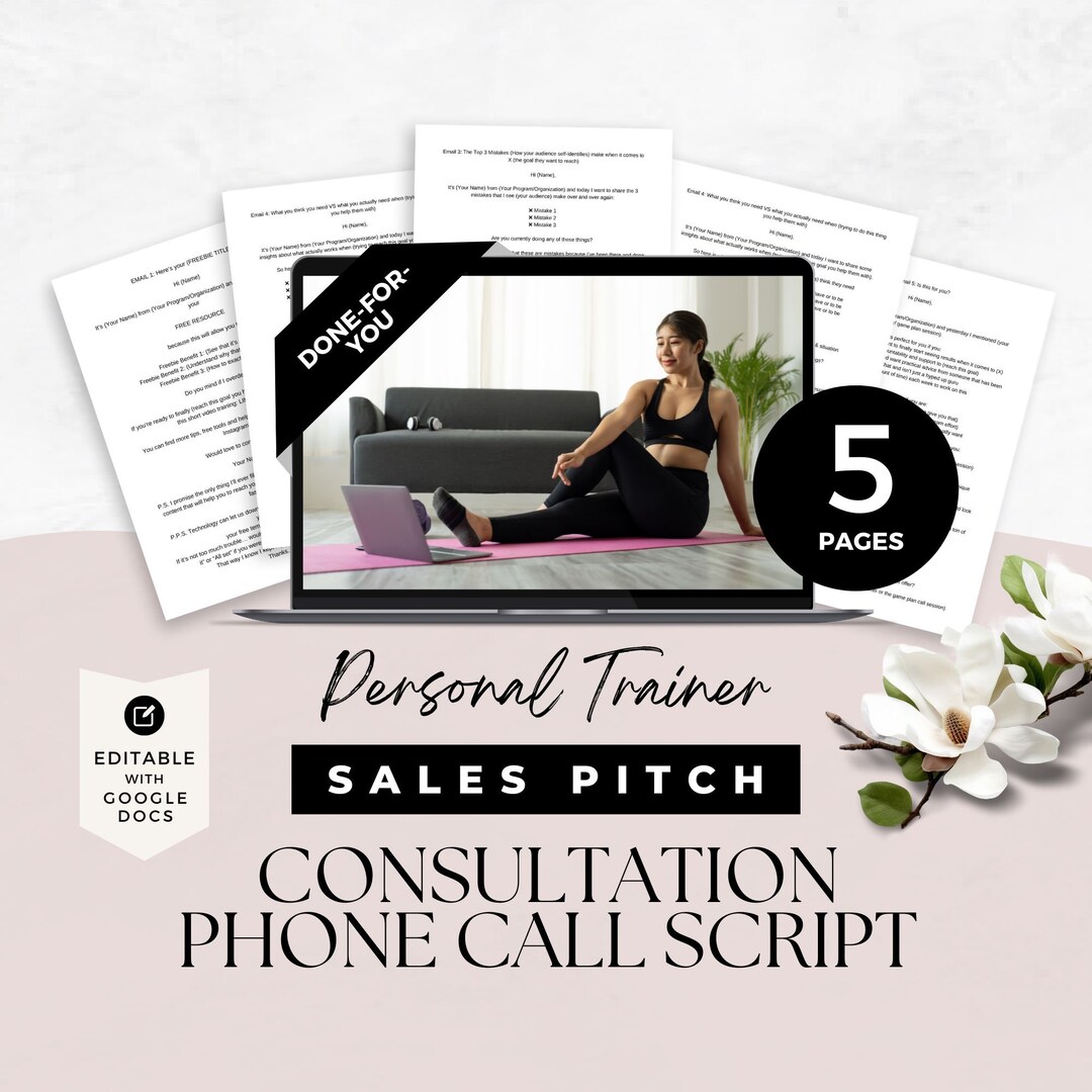 Sales Pitch Phone Call Script for Personal Trainers, Fitness Coach ...