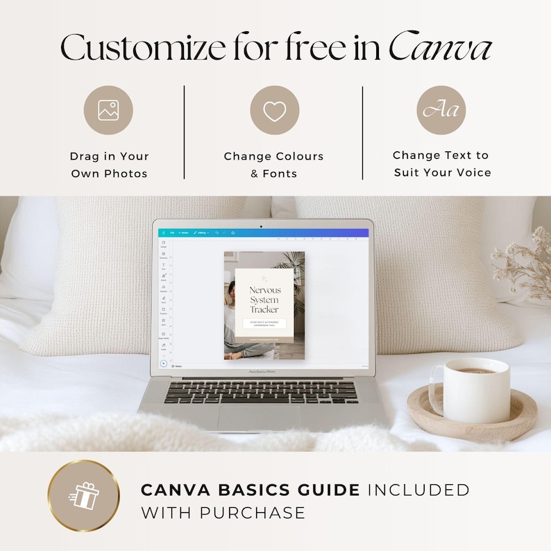 Nervous System Regulation Tracker Canva Template | Somatic Coach Client ...