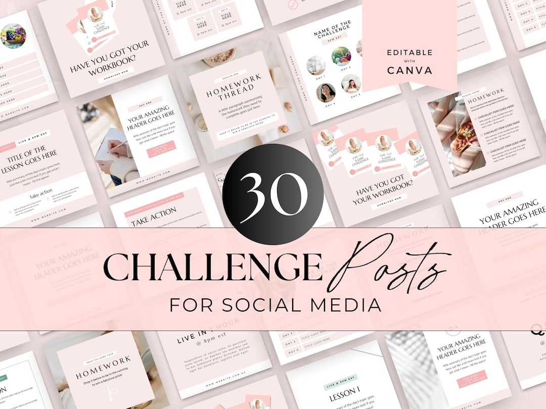 Social Media Challenge Posts, Health Coaching Instagram Template ...