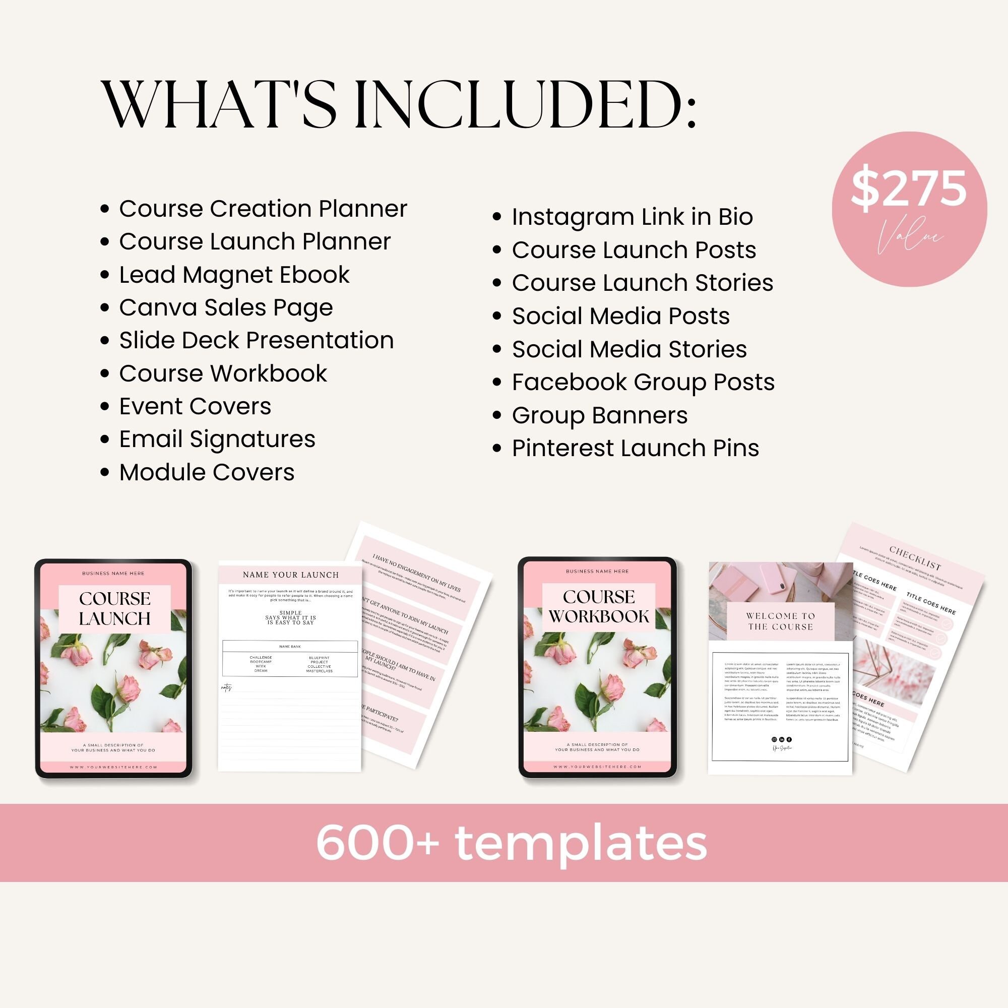 Course Creator Canva Template, Course Creation Planner, Online Course ...