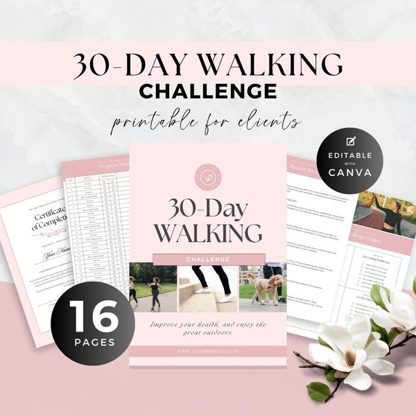 Walking Challenge Template - Etsy