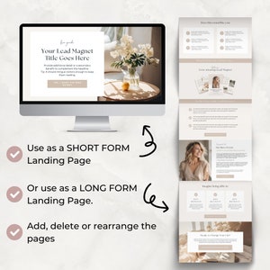 Lead Magnet Landing Page for Coaches and Course Creator, Done for You ...