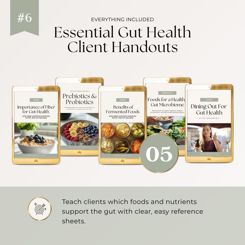 Gut Health Coach Bundle | Holistic Nutrition Coaching Templates, Done ...