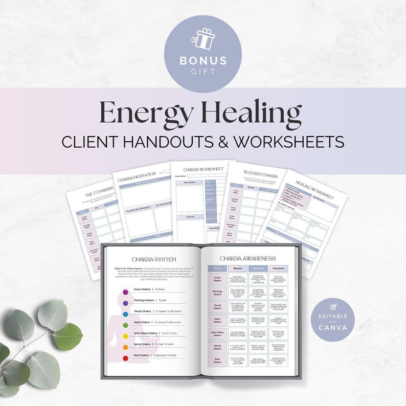 Energy Healing Intake Form, Editable New Client Questionnaire, Client ...
