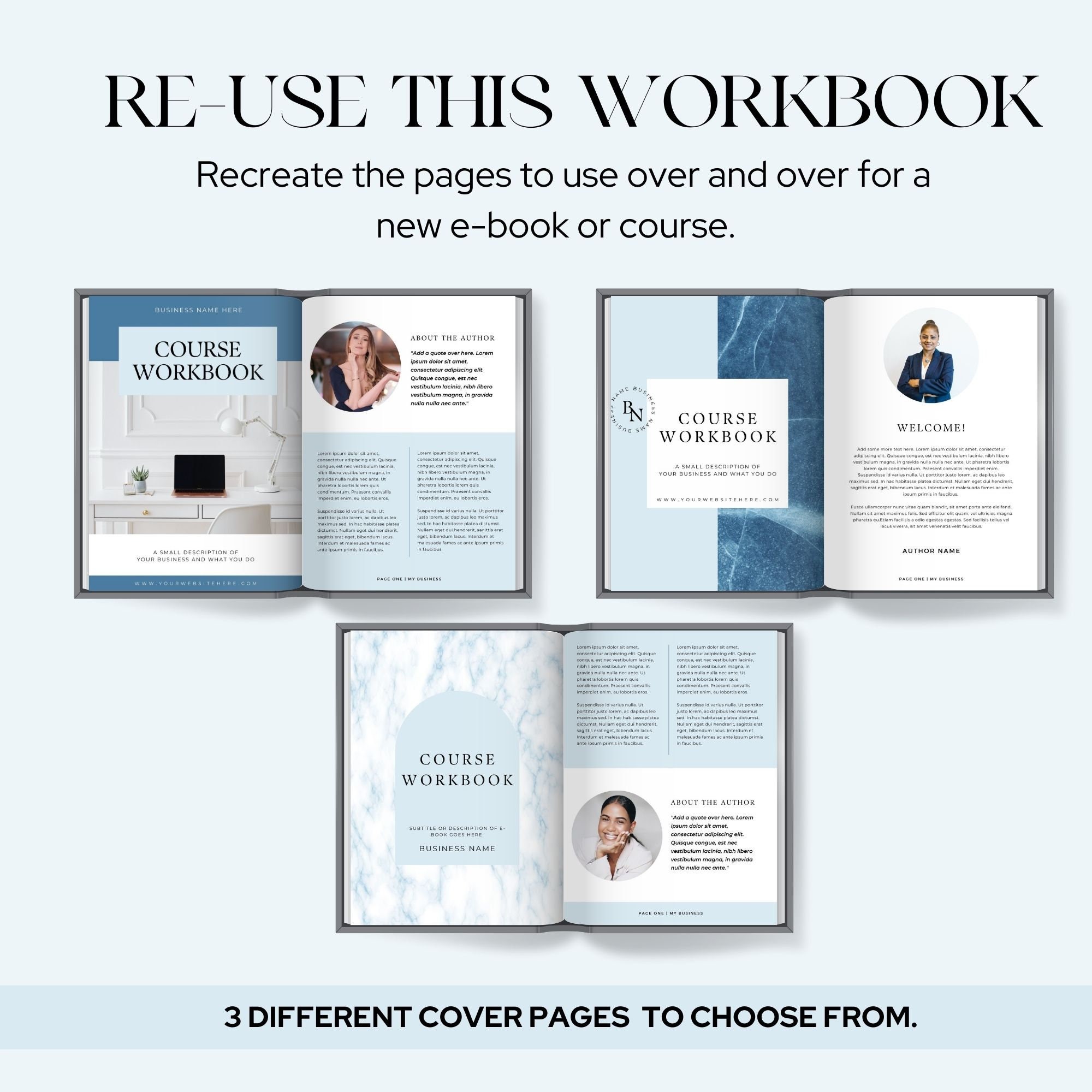 Course Workbook Template Canva, Ebook Template for Business Coaching ...