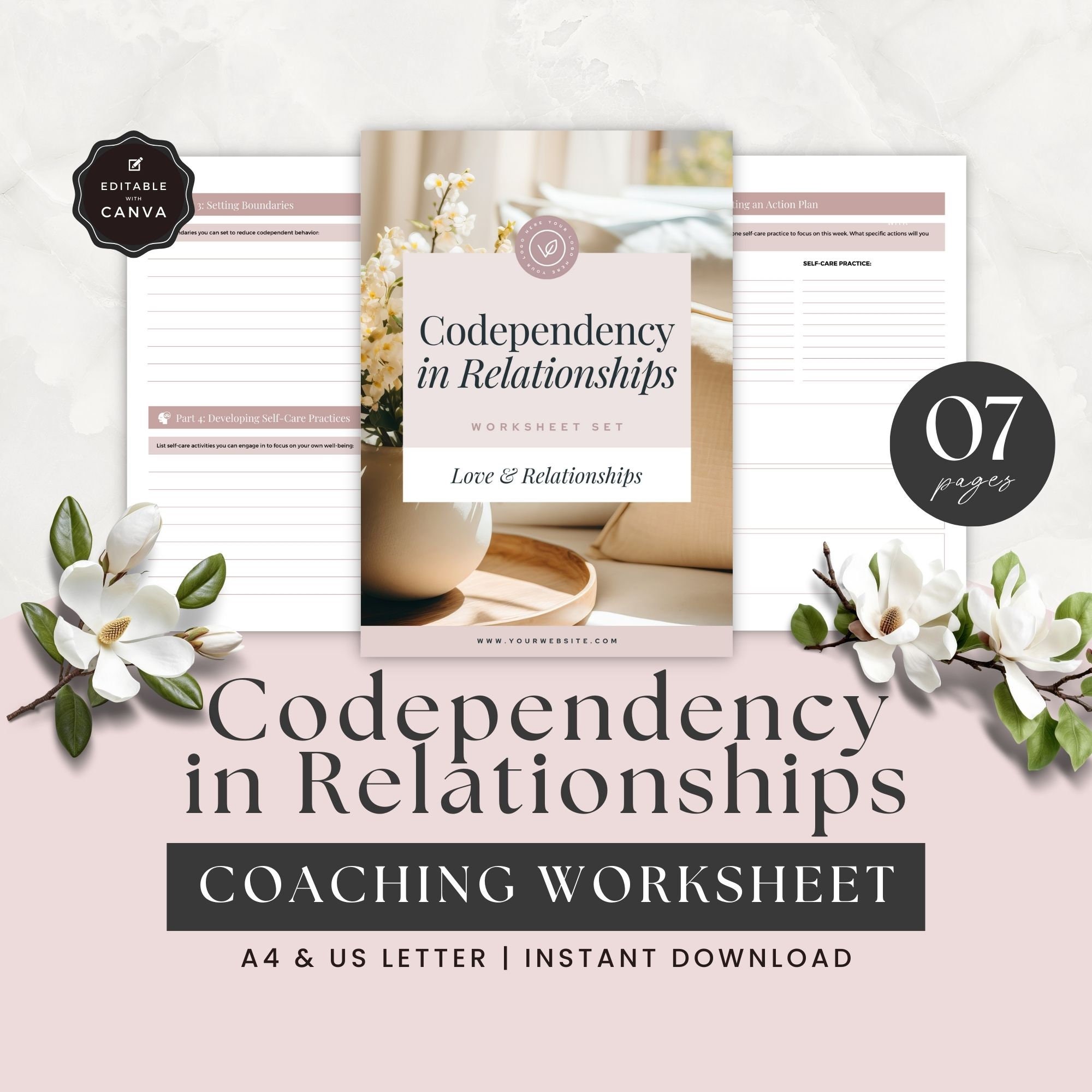 Codependency Awareness and Healing Worksheet for Coaches and Clients ...