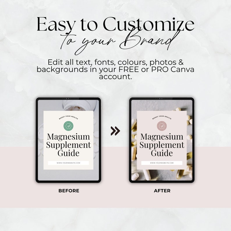 Magnesium Supplement Guide, Nutrition Coach Ebook, Health and Wellness ...