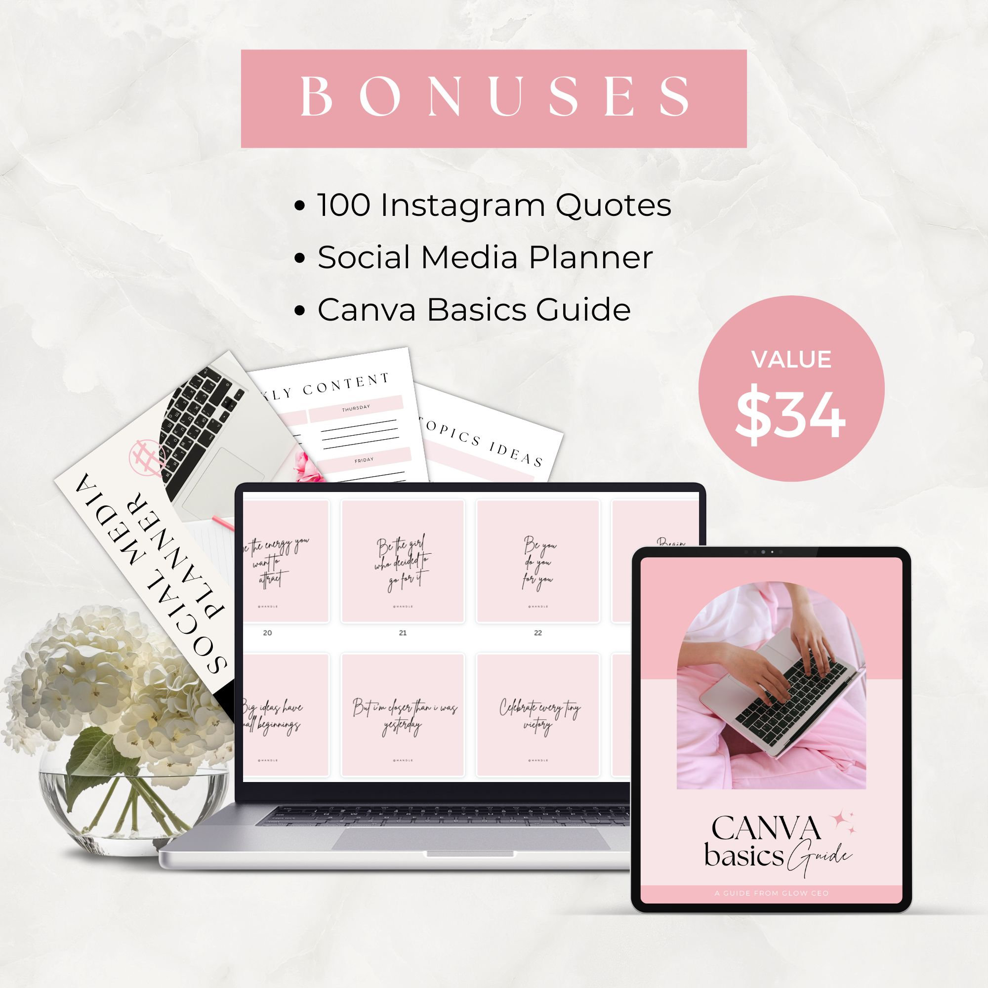 Course Creator Canva Template, Course Creation Planner, Online Course ...