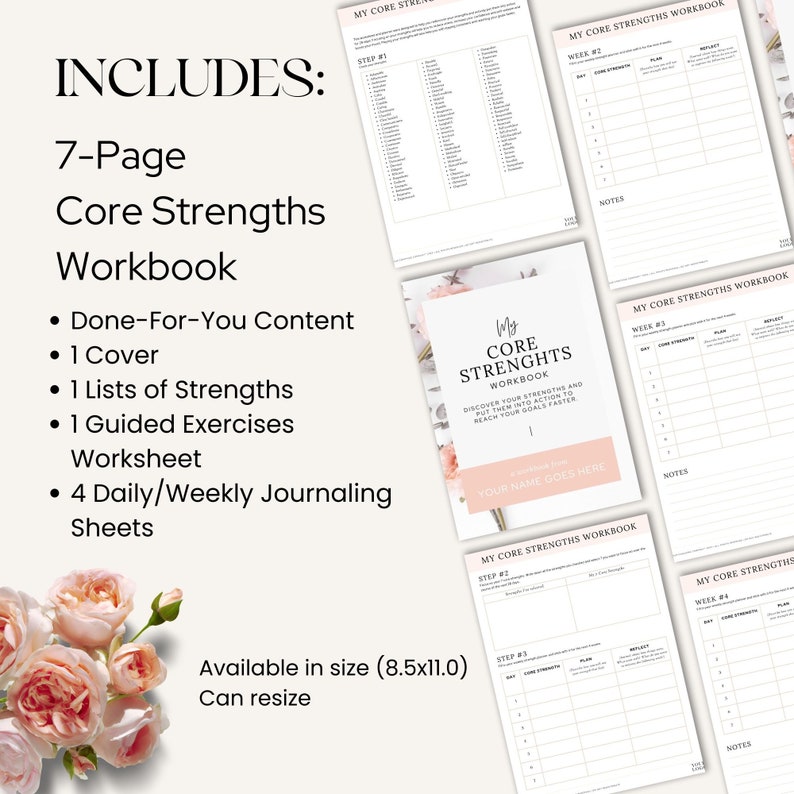 Client Strengths Assessment Tool, Coaching Worksheet Template Canva ...
