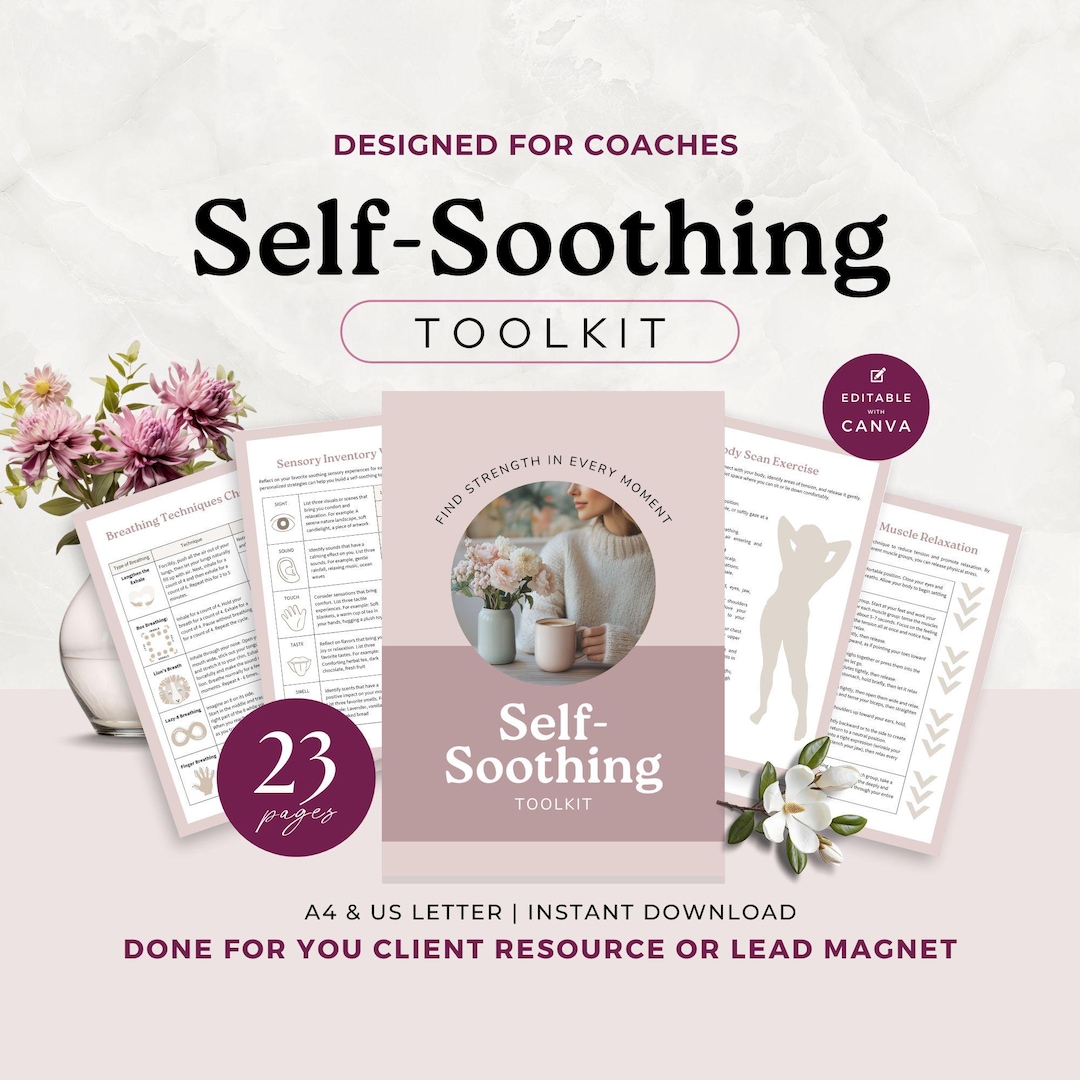 Self-soothing Toolkit Template Canva, Done for You Editable Resource ...
