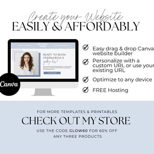 Virtual Assistant Website Template Canva VA Templates Social - Etsy