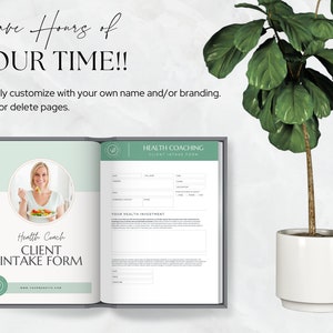 Health Coach Intake Form, Client Onboarding Questionnaire, PDF Fillable ...