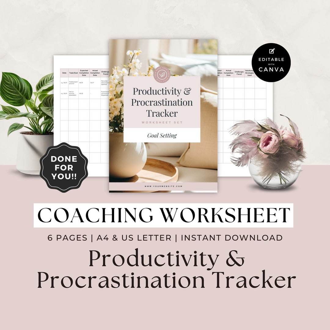 Coaching Worksheet Template, Life Coach Workbook, Client Session ...