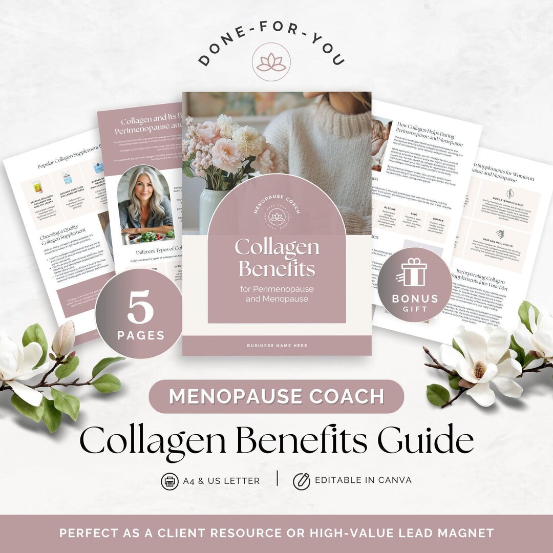 Collagen Guide for Perimenopause and Menopause, Hormone Health Coaching ...