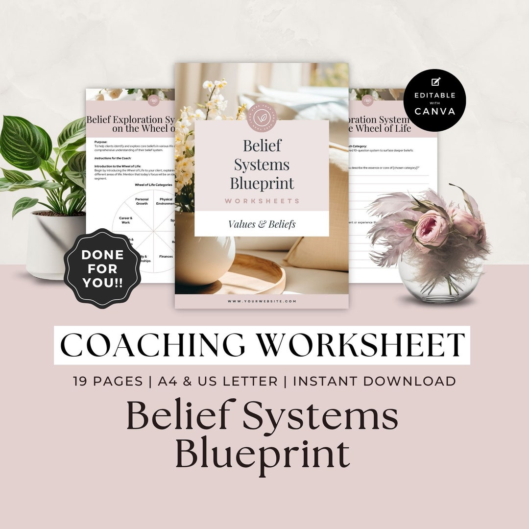 Done for You Coaching Worksheet Template, Life Coach Workbook, Client ...