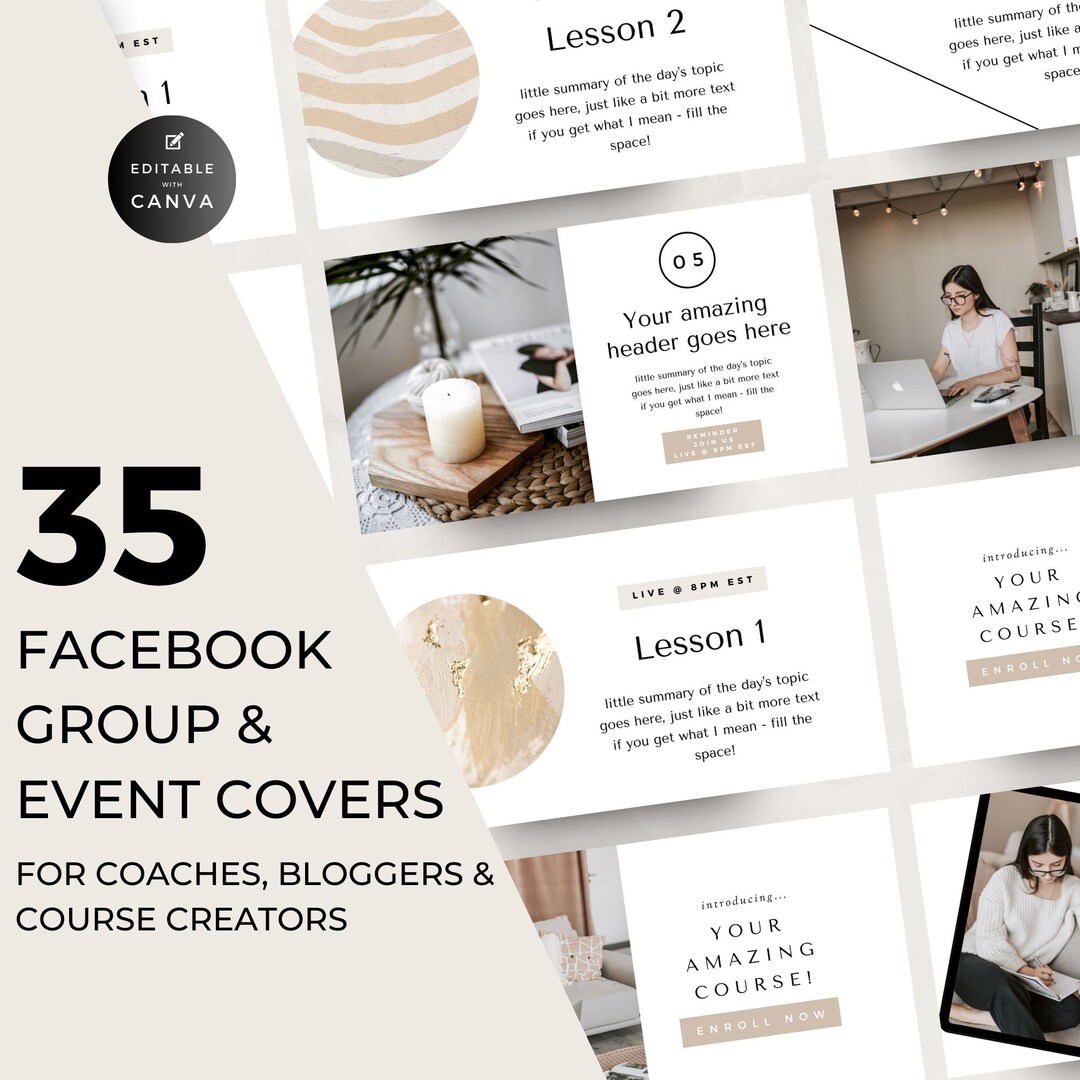 Facebook Group Banner Template, Cover Photo, FB Event Covers, Coaches ...