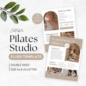 Pilates Business Flyer Template - Etsy