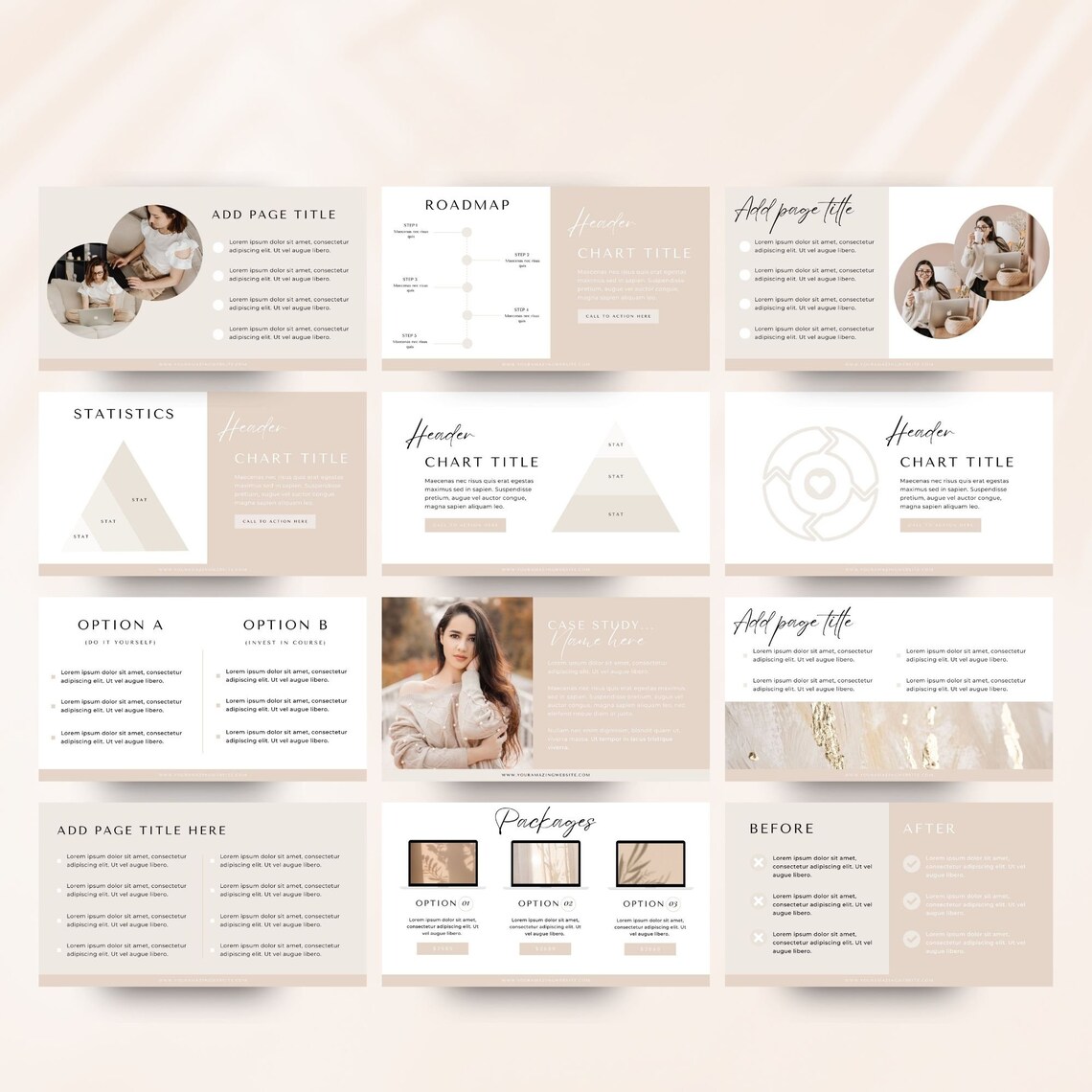 Webinar Slide Deck Canva Template, Business Pitch Deck Template, Course ...